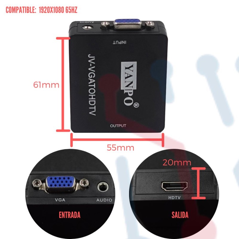 Convertidor VGA a HDMI