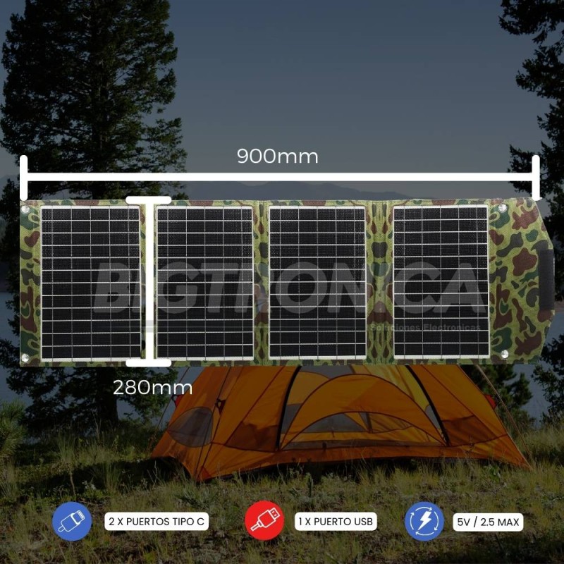 Panel Solar Plegable 30W