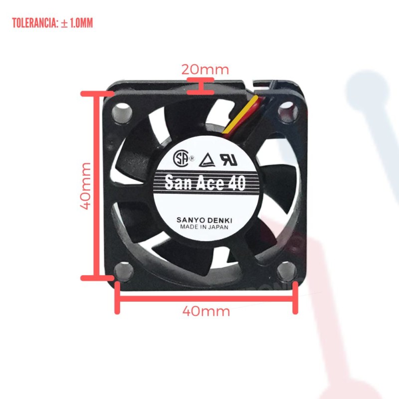 Ventilador 5V 40x40x20mm
