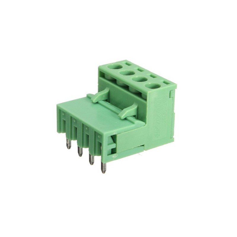 Bornera Desarmable 4 Pines 5mm Verde - BIGTRONICA