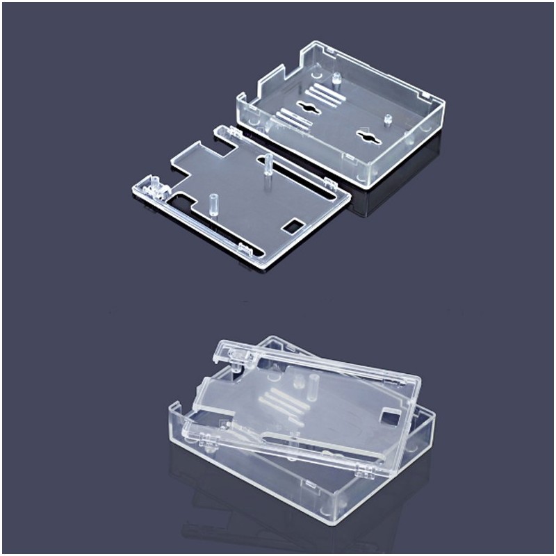 Caja ABS Trasparente Para Arduino Uno - BIGTRONICA