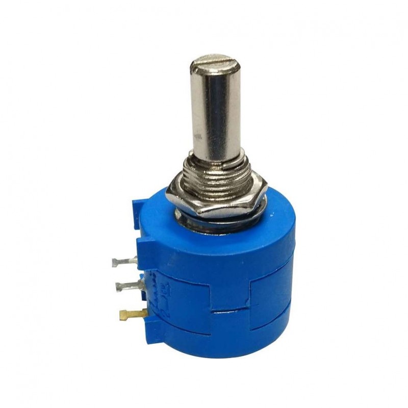 Potenciómetro Lineal de Precisión Industrial Azúl 50kΩ